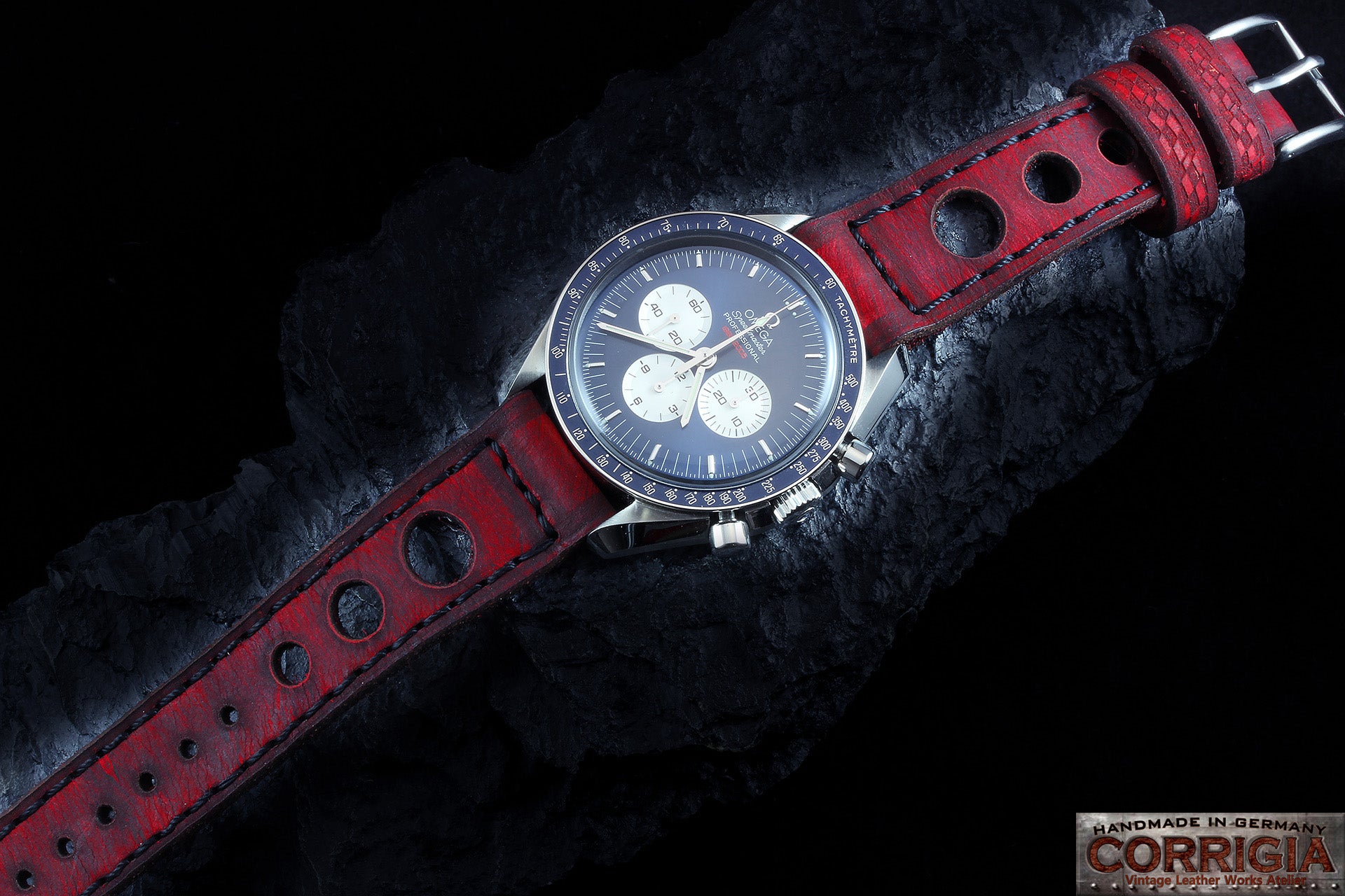 Replacement leather strap for Rolex Submariner / Omega Speedmaster ...