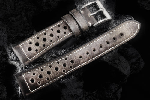 Replacement leather Racing style Straps for Tag Heuer Speed / Omega ...