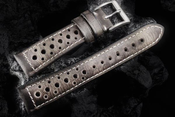 Replacement leather Racing style Straps for Tag Heuer Speed / Omega ...